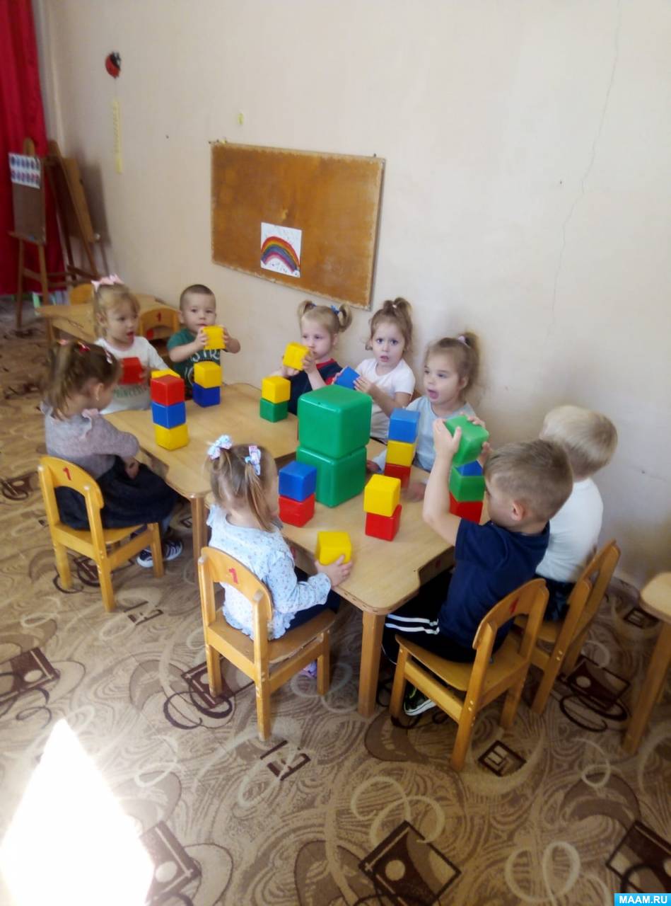 Конспект занятия по математике во второй младшей группе (3 фото ...