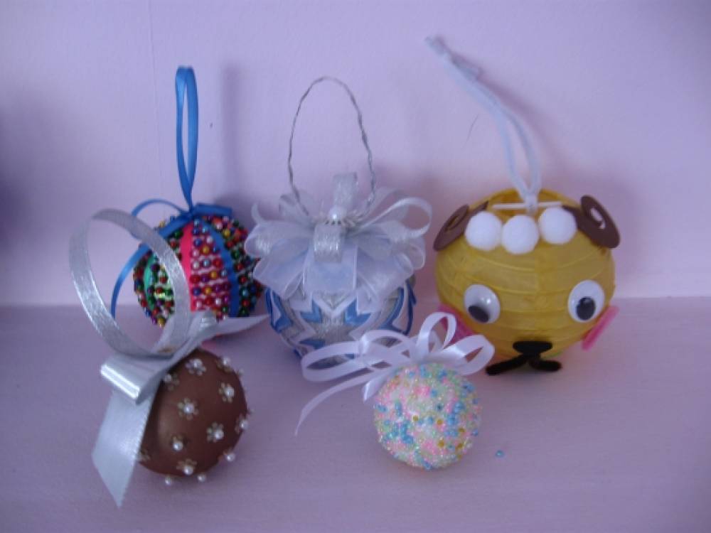 Новогодние шары своими руками (9 фото). Воспитателям детских садов ...