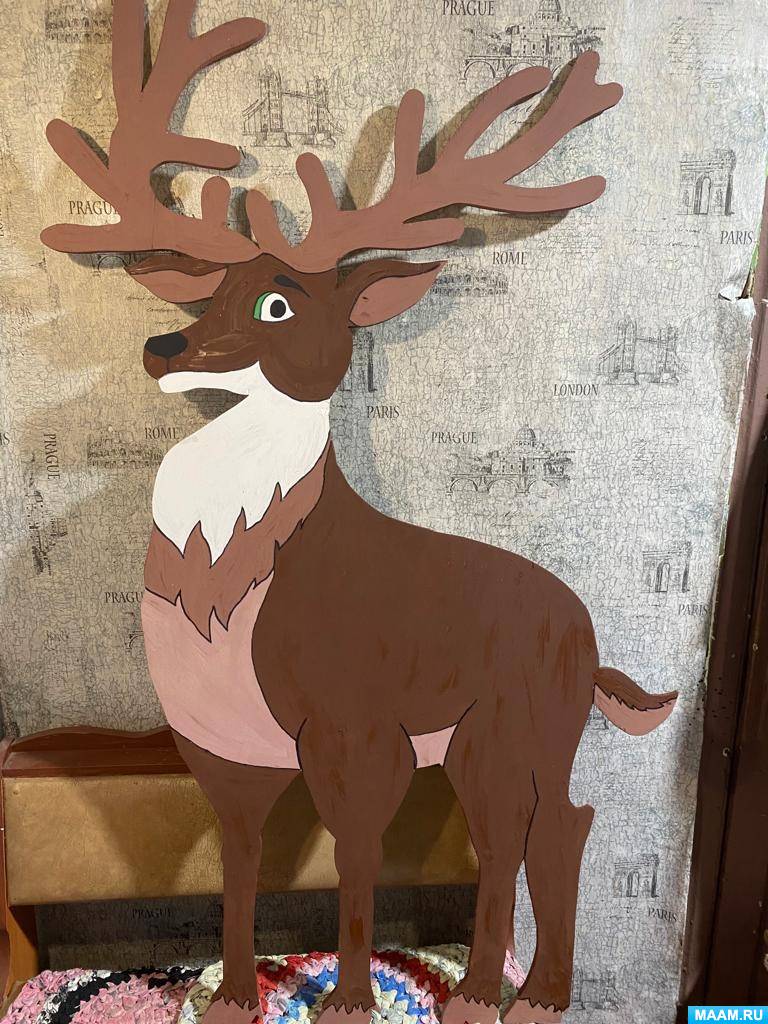 Новогодние поделки из фанеры. Мастер-класс «Олень» (6 фото ...