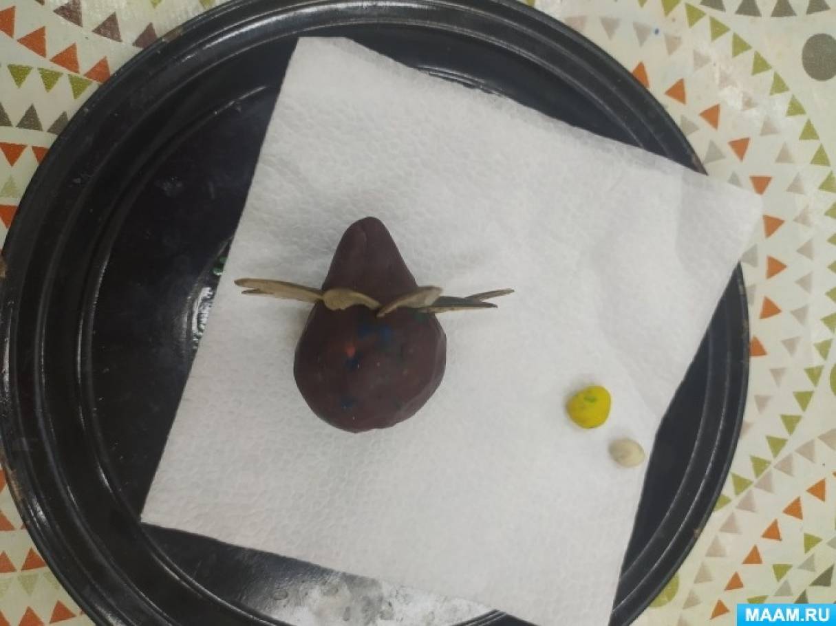 Конспект занятия в средней группе «Ёжик из скорлупы семечек подсолнуха ...