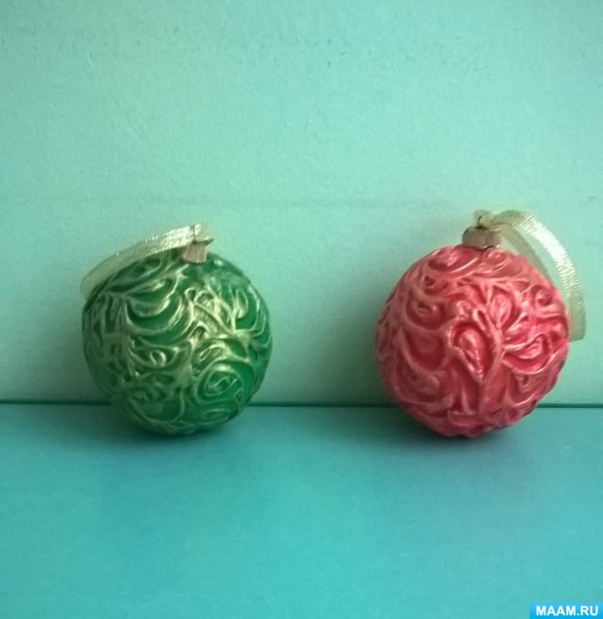 Декор гипсовой шпаклевкой. Мастер-класс «Новогодние шары» (8 фото ...