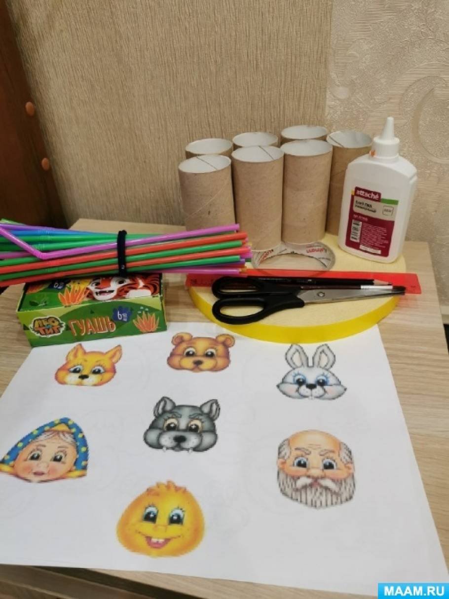 Мастер-класс по изготовлению из втулок и коктейльных трубочек театра ...