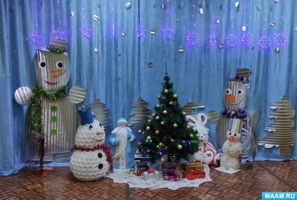 Новогоднее оформление садика (7 фото). Воспитателям детских садов ...