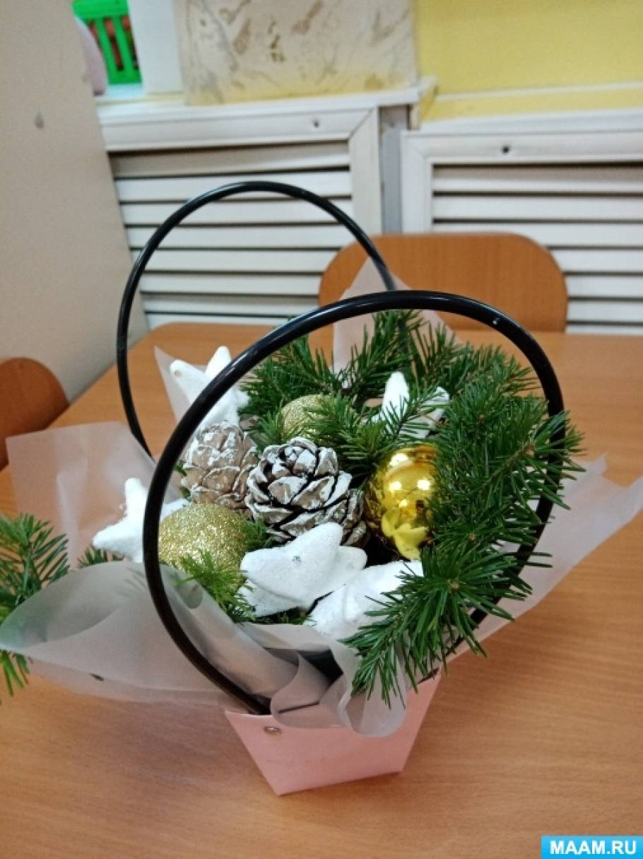 Мастер-класс «Новогодняя корзина» во второй младшей группе (10 фото ...