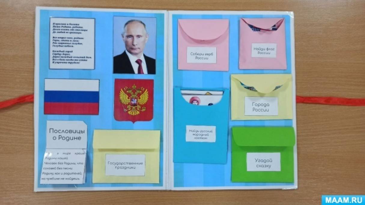 Лэпбук «Моя Родина — Россия» (2 фото). Воспитателям детских садов ...