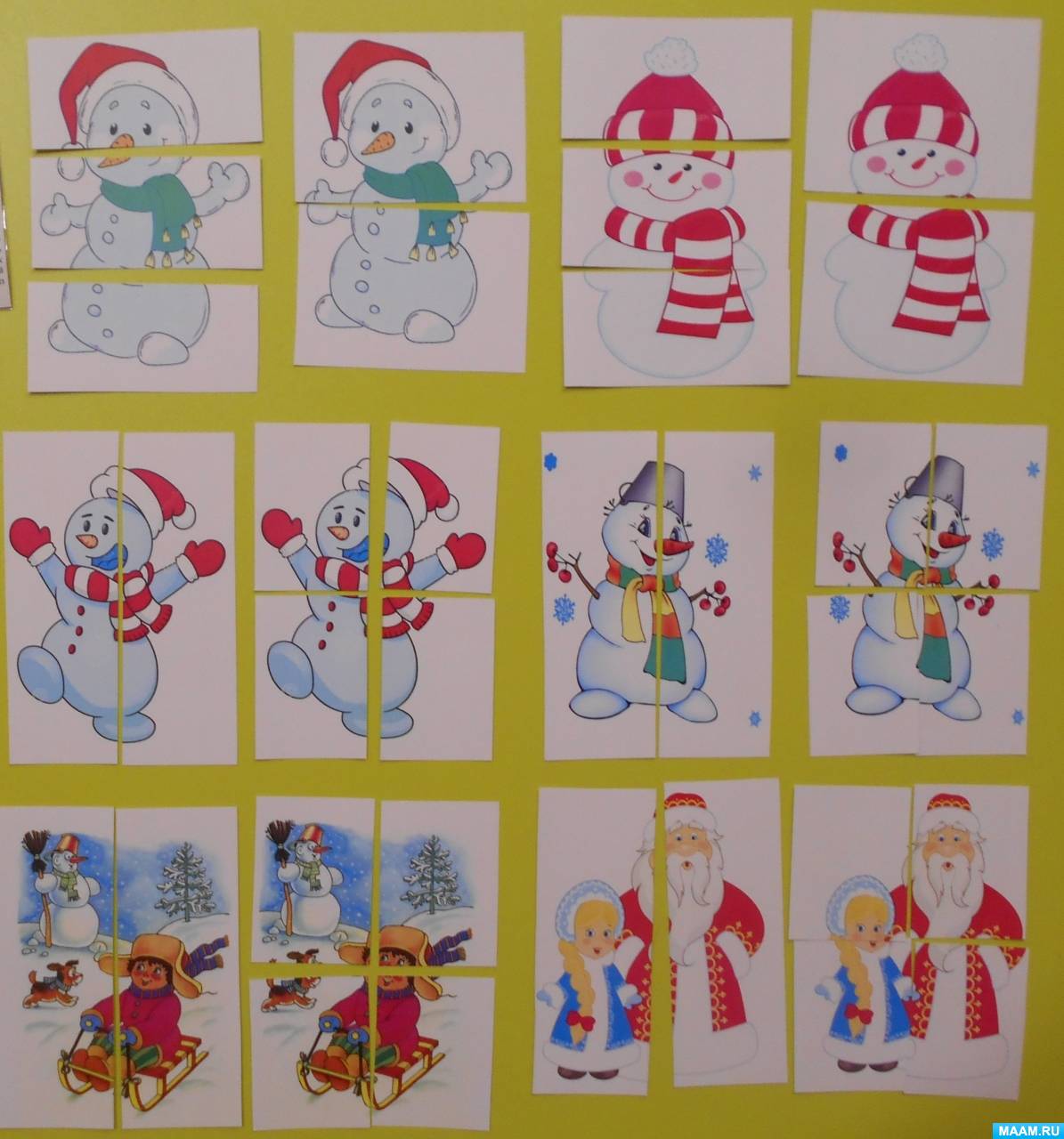 Мастер-класс по изготовлению дидактической игры «Сложи картинку» для ...