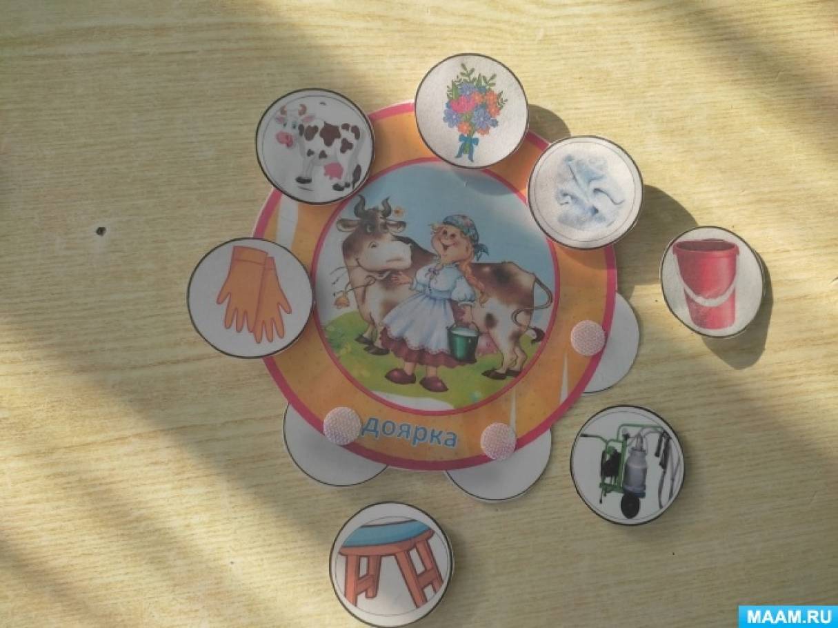 Дидактическая игра для профориентации дошкольников «Профессии села» (2 ...