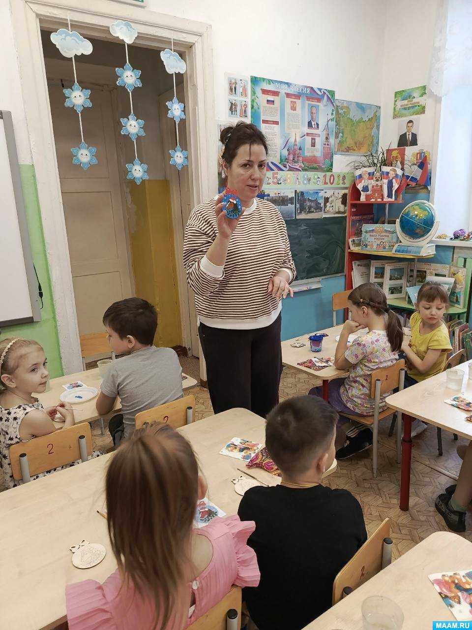 Фотоотчет о мастер-классе от юных художников по изготовлению новогодней ...