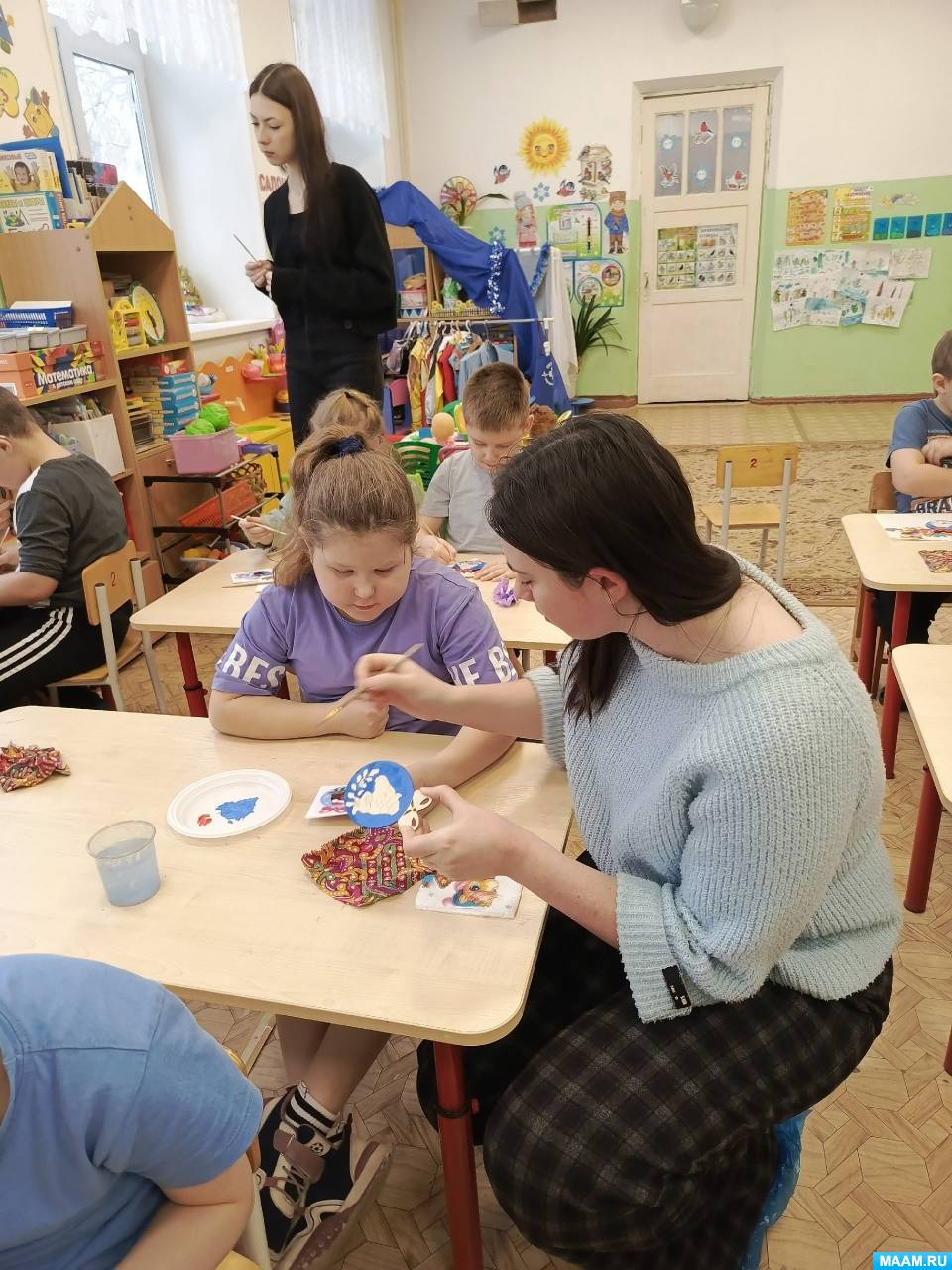 Фотоотчет о мастер-классе от юных художников по изготовлению новогодней ...