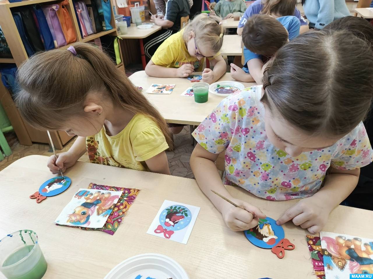 Фотоотчет о мастер-классе от юных художников по изготовлению новогодней ...