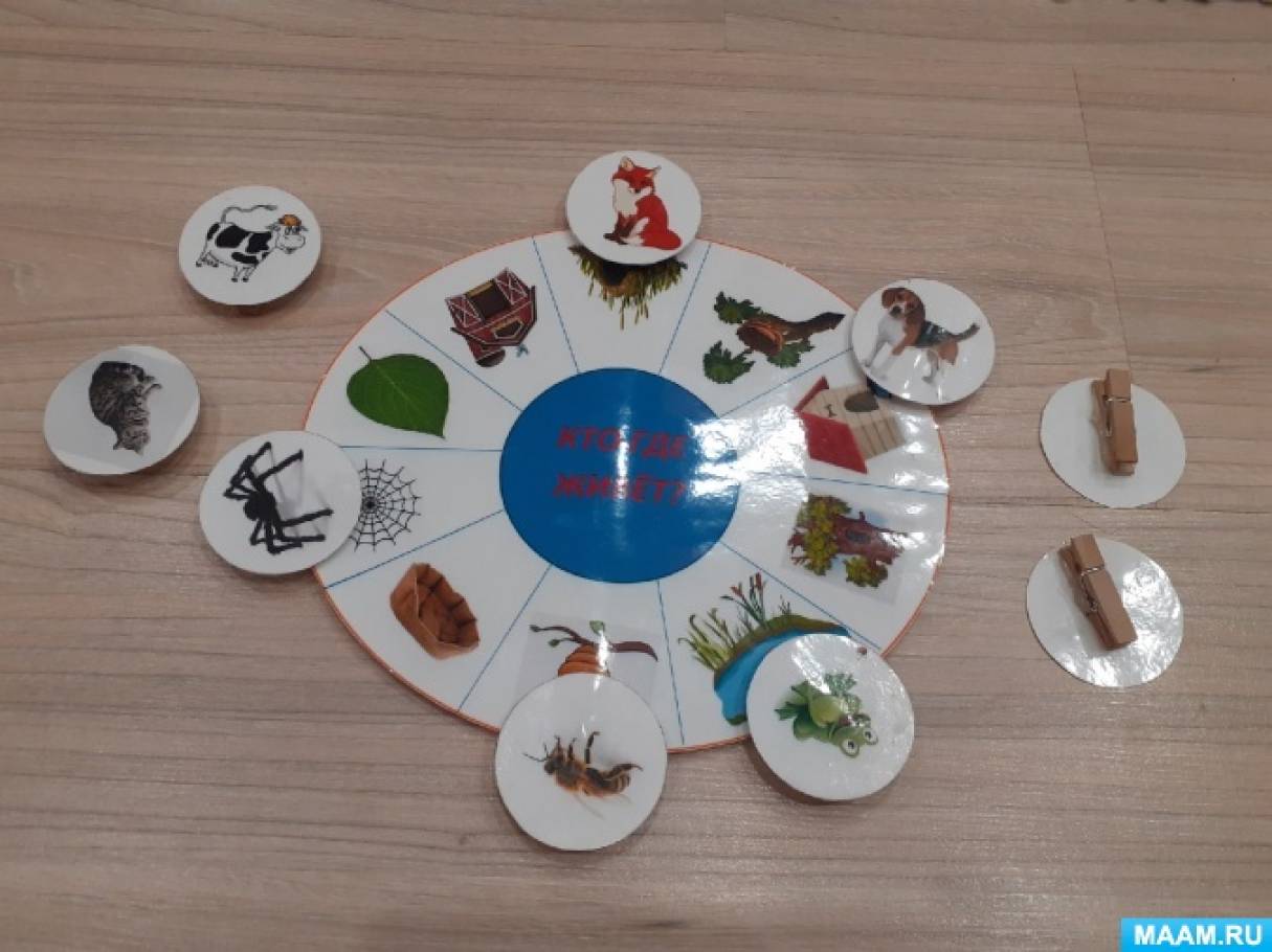 Дидактическая игра «Кто где живёт?» (1 фото). Воспитателям детских ...