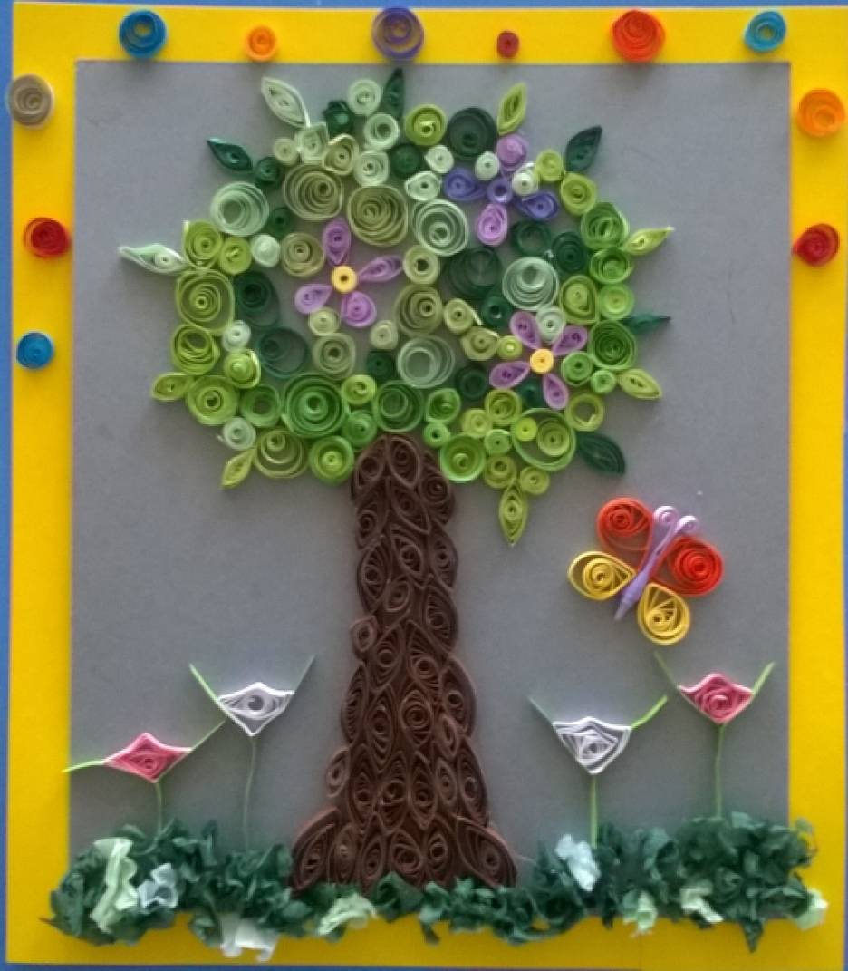 Квиллинг в средней группе «Дерево дружбы» (6 фото). Воспитателям ...