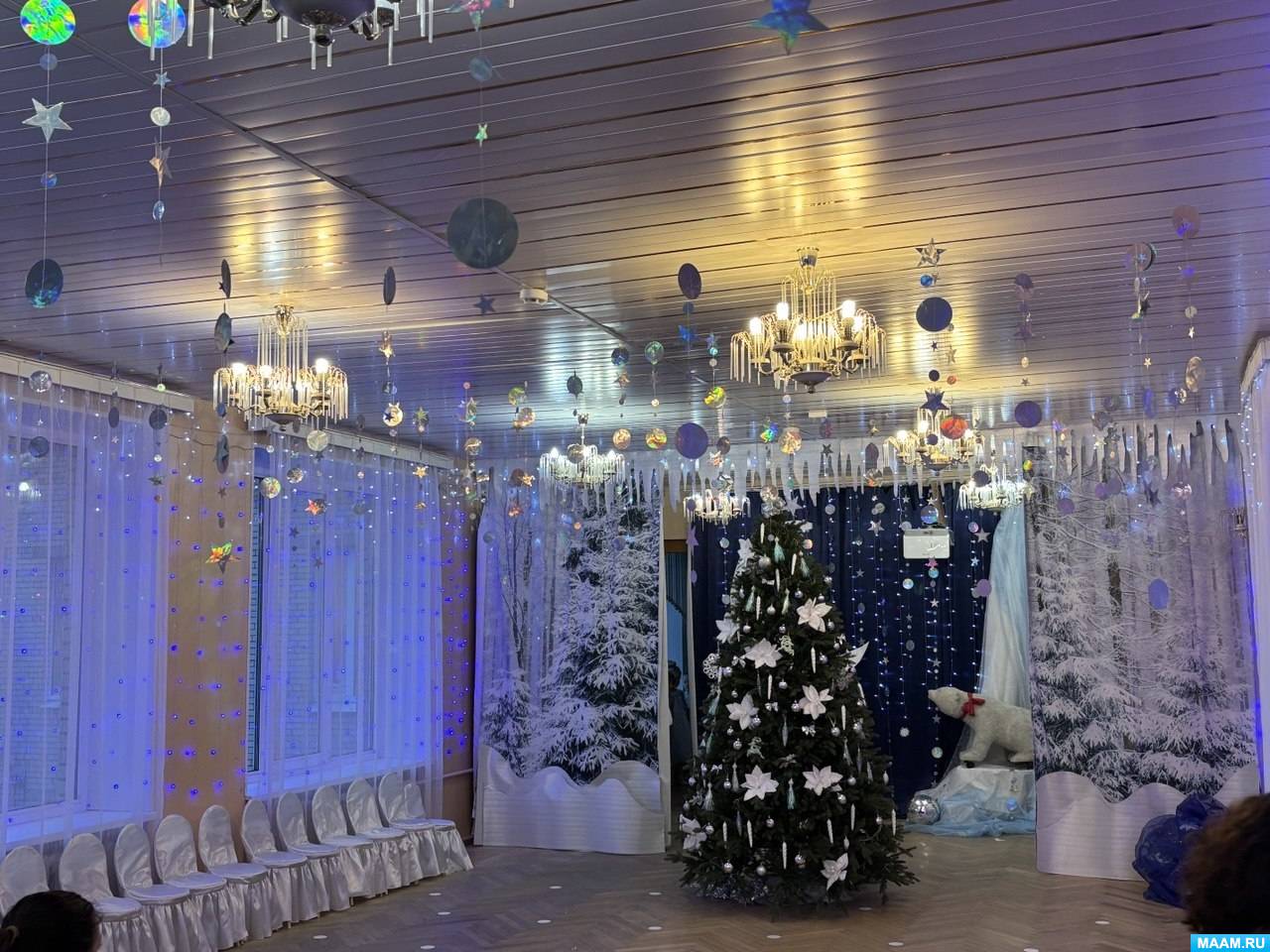 Новогоднее оформление музыкального зала (2 фото). Публикация 1906716 ...