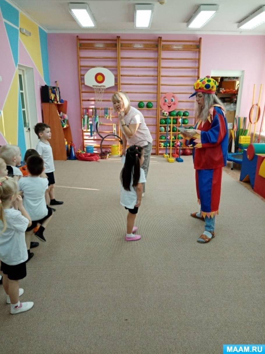 Сценарий спортивного развлечения для детей среднего дошкольного ...
