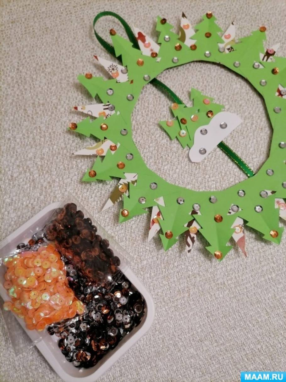 Мастер-класс по изготовлению поделки из бумаги и картона «Новогодний ...