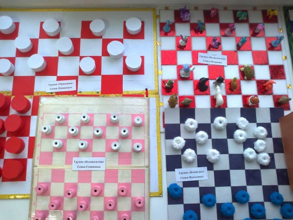 Фотоотчет с выставки «Цветные шашки». (14 фото). Воспитателям детских ...