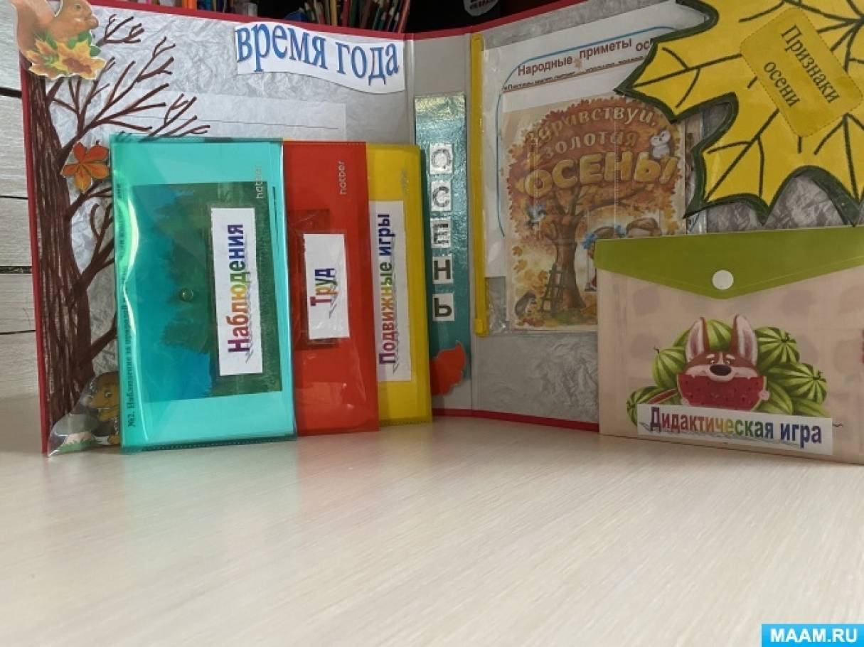 Лэпбук «Время года» (4 фото). Воспитателям детских садов, школьным ...
